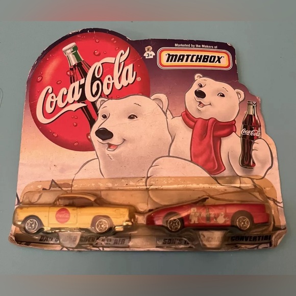 Match | Toys | Vintage Collectible Matchbox Cocacola Toy Car Set Yellow ...
